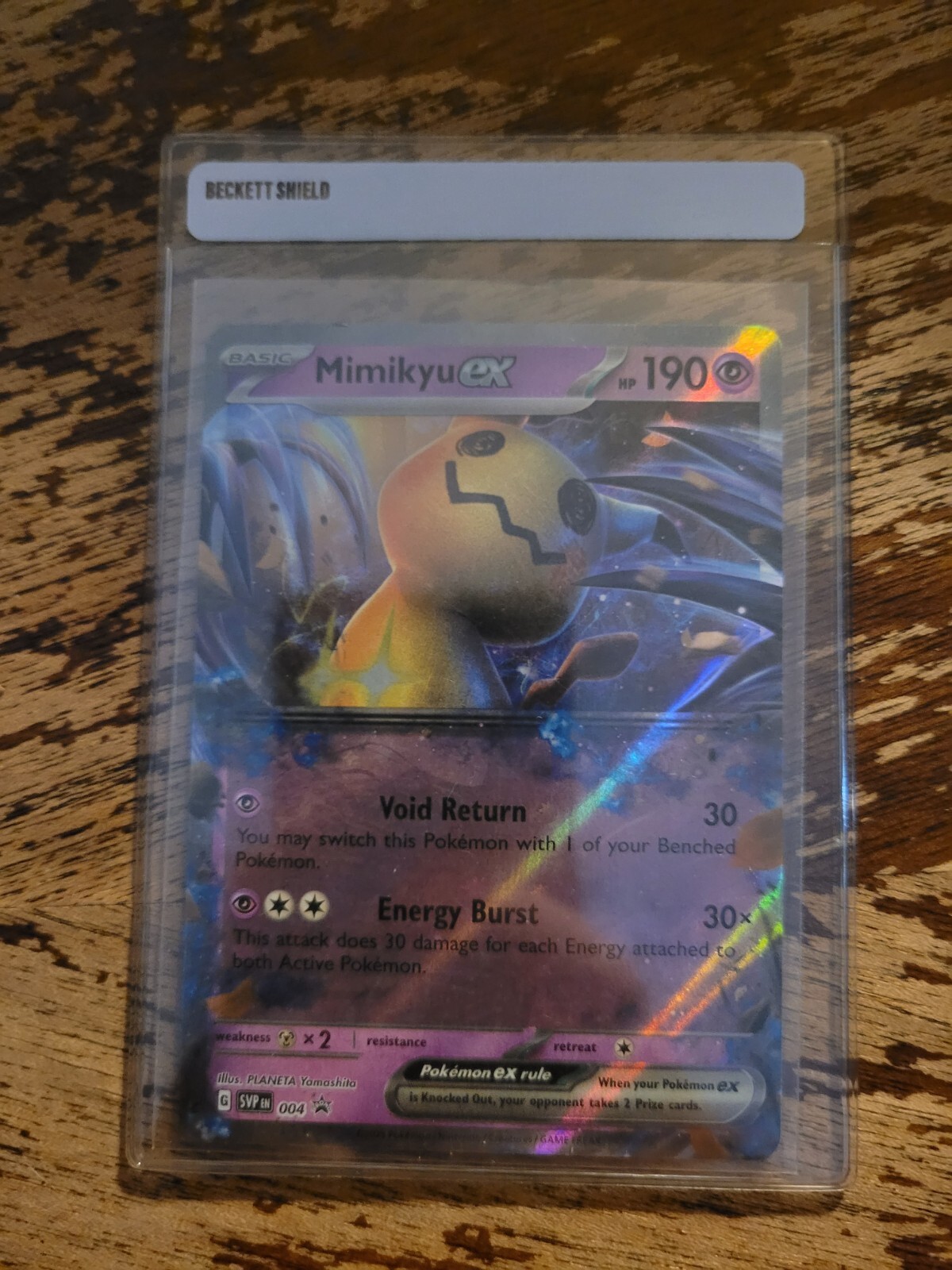 Pokemon TCG Scarlet & Violet Mimikyu EX SVP004 Black Star Promo | eBay