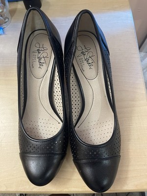 Life Stride Velocity Womens Ladies Black Memory Foam Slip On Shoes Size ...