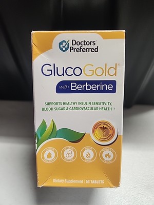 Doctors' Preferred GlucoGold w/ Berberine Support Blood Sugar 63 ...
