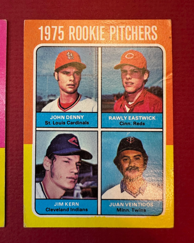 1975 Topps #615 & 621 Rookie Pitchers high number baseball cards ...