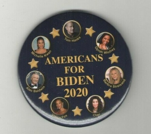 2020 Campaign pin Americans for JOE BIDEN pinback GRADE A Celebrity ...