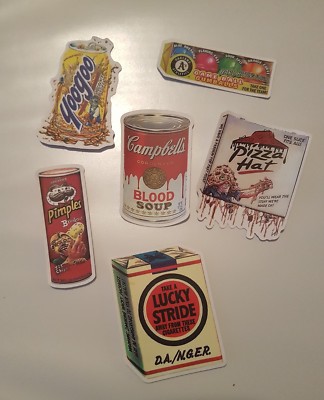 6 of Stickers for food spoof labels vinyl decal graffiti laptop ...