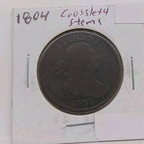 1804 Crosslet 4 Stems Half Cent Coin | eBay