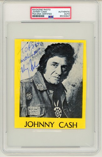 Johnny Cash ~ Signed Autographed 1970's Magazine Photo ~ PSA DNA ...