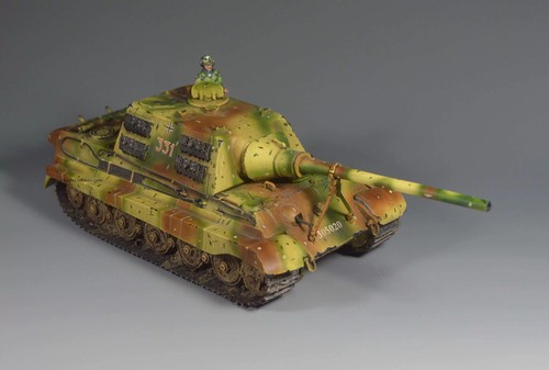 Homemade 1/35 WWII German Jadgtiger Tank Early Type Painted Finished ...