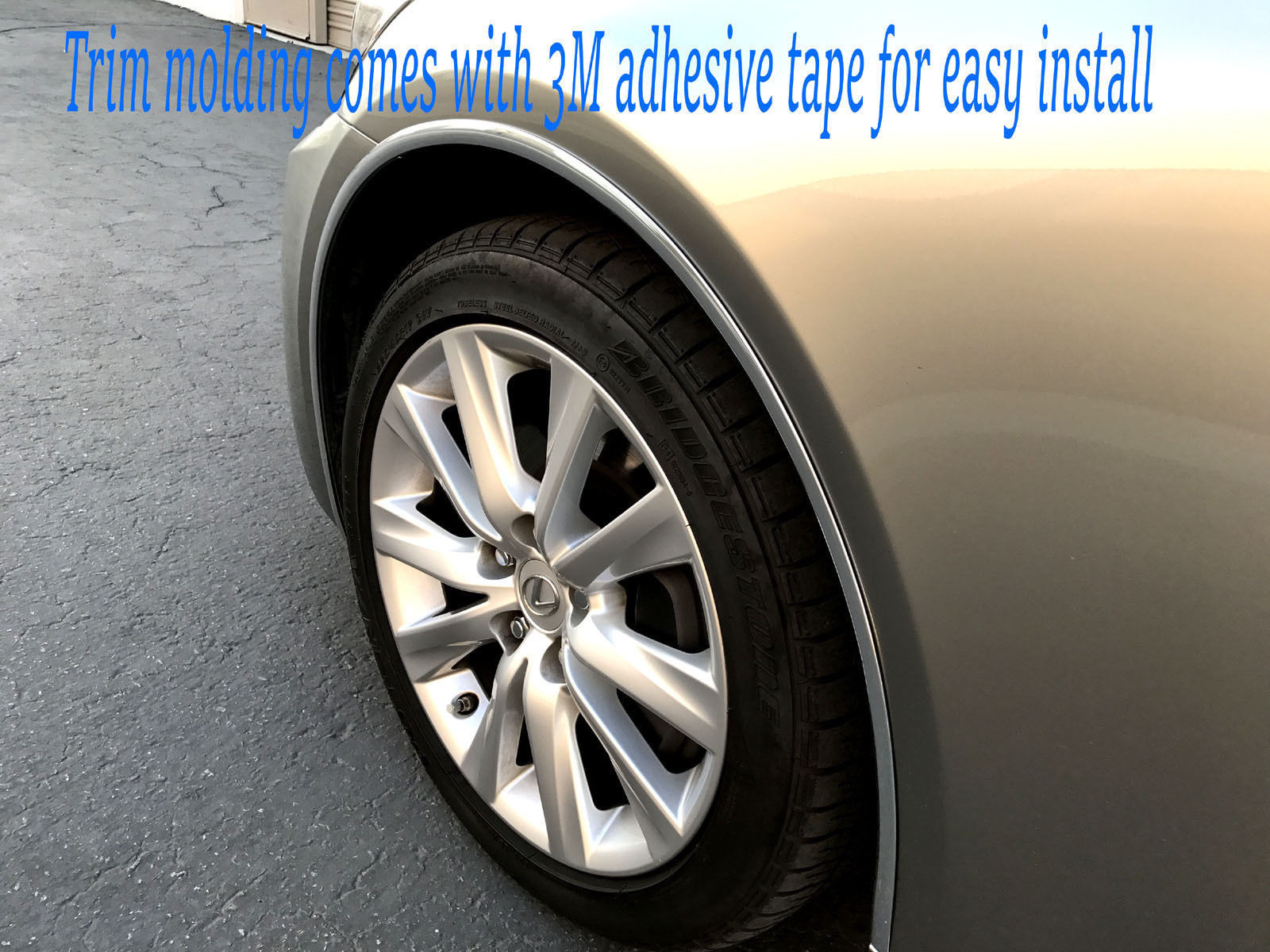 For 2004-2022ToyotaModels - Set of 4 Chrome Fender Wheel Well Trim ...