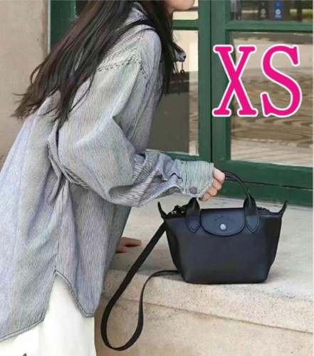 Longchamp Le Pliage Cuir XS Mini Leather Shoulder Bag Black Outlet NEW ...