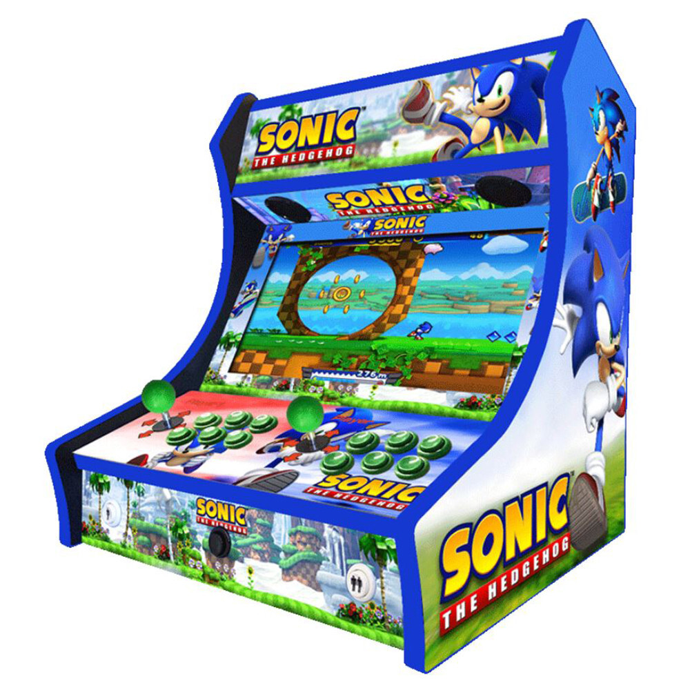 2 Player Bartop Arcade Machine -Sonic The Hedgehog Themed Design-Over ...