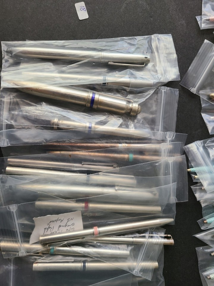 Lot VTG 80s 62 Tiffany & Co Sterling Silver Ball Pen w some Box & many ...