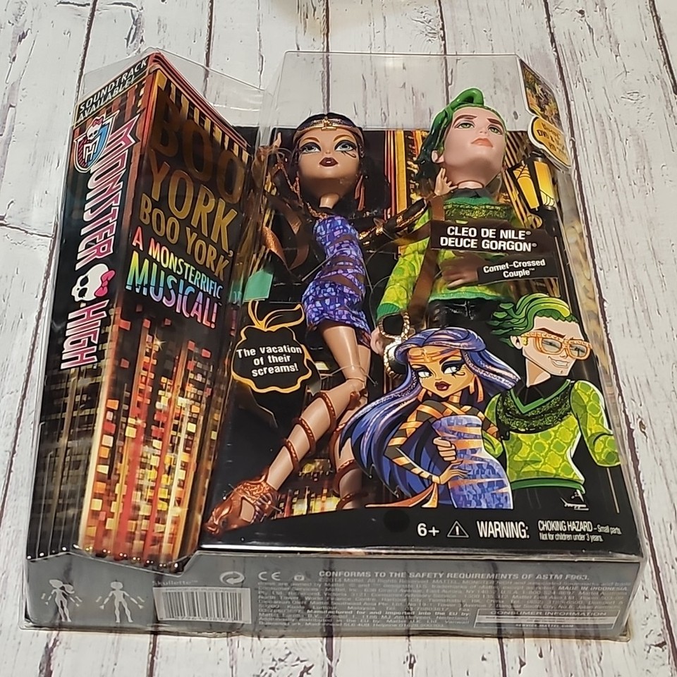 Monster High CLEO DE NILE & DEUCE GORGON Boo York Boo York Mattel NIB ...