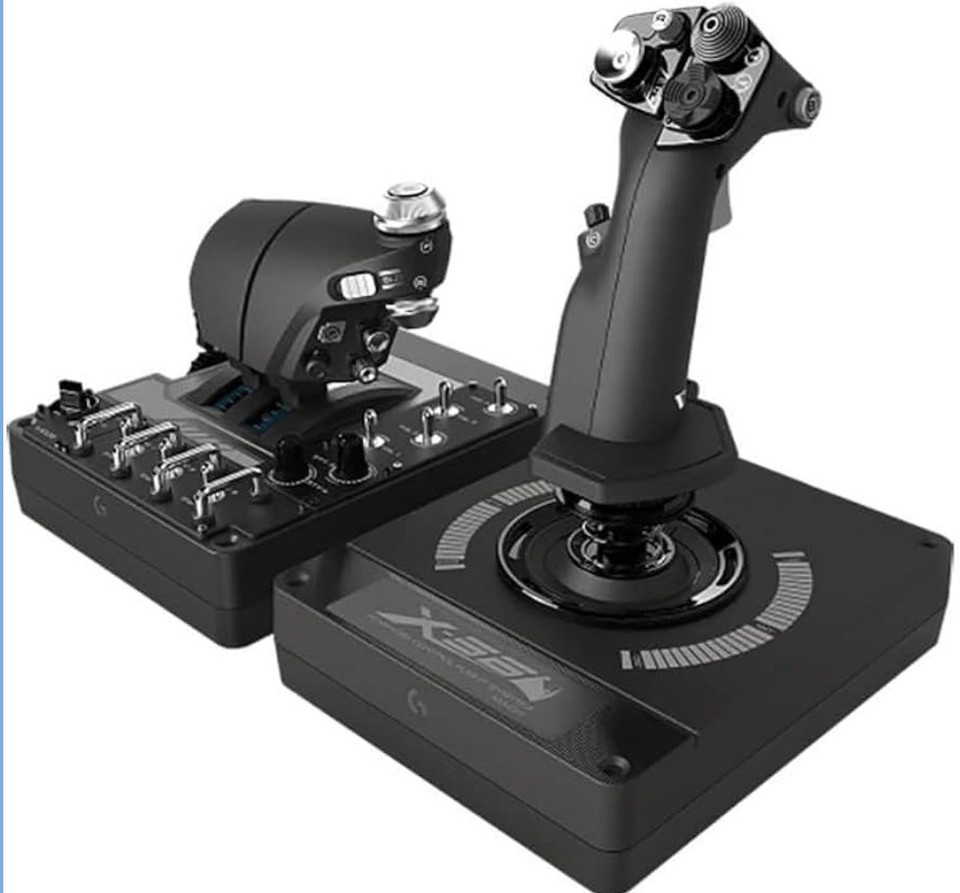 Logitech X56 HOTAS Throttle and JoyStick - Black | eBay