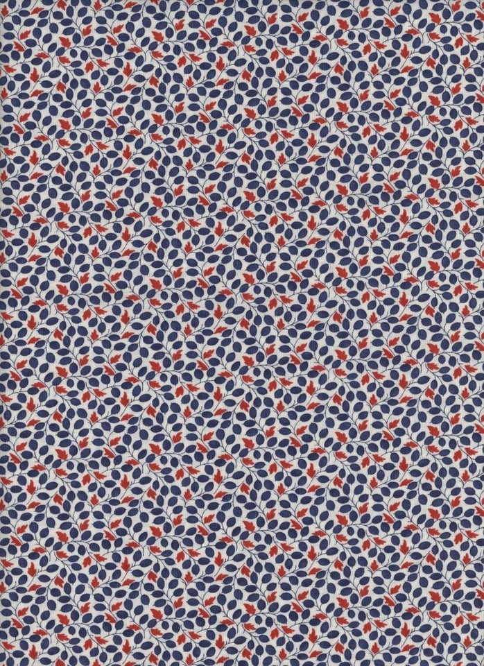 BTFQ 1930's Reproduction Moda Fabrics Chloe's Closet 1933 Red Navy ...