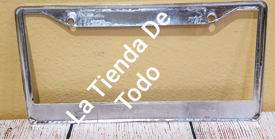 FUNNY HUMOROUS LICENSE PLATE FRAME INMATE OF THE MONTH METAL CHROME ...