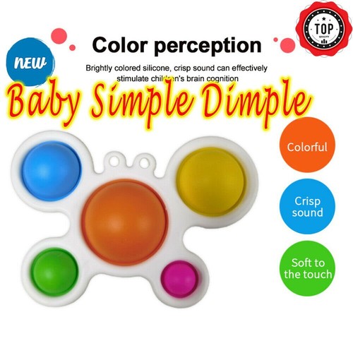 Baby Simple Dimple Sensory Toys, Silicone Flipping Board 0-1 years old ...