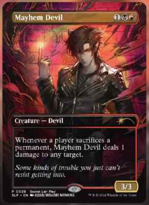 Anime Mayhem Devil ~ MTG RCQ Promo Secret Lair SLP artwork by Hisashe ...