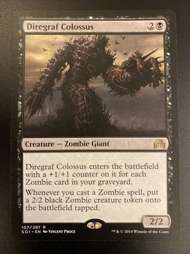 1x Diregraf Colossus 107/297 MTG Shadows Over Innistrad Zombie Rare NM ...