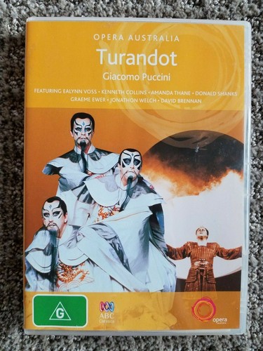 TURANDOT - OPERA AUSTRALIA (DVD, 2006) GIACOMO PUCCINI LIVE 30 APRIL ...