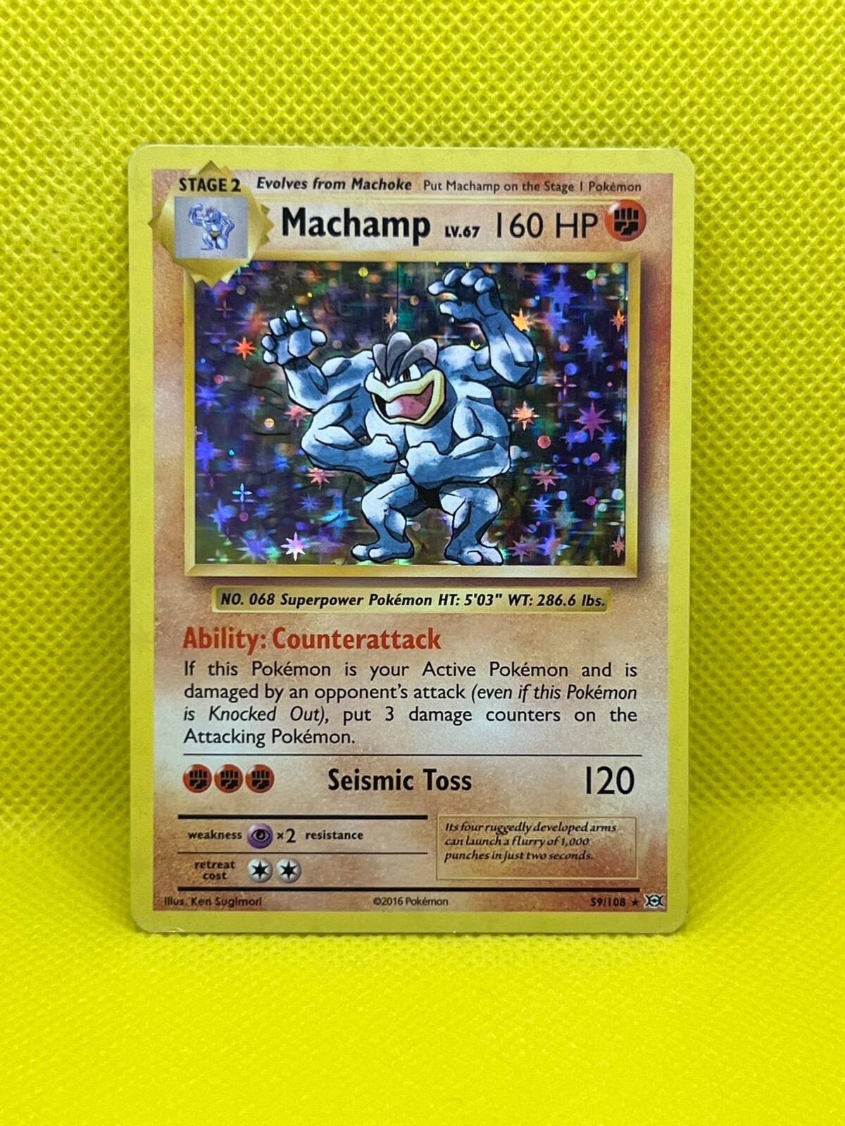 Pokémon TCG Machamp Evolutions 59/108 Holo Rare | eBay