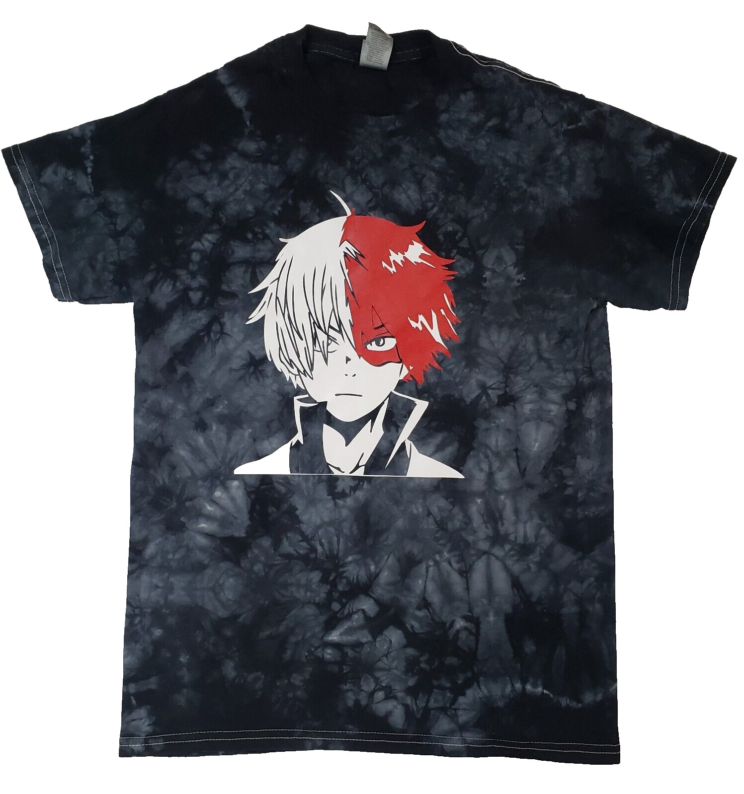 My Hero Academia Todoroki Shoto Anime T-Shirt Tie Dye… - Gem