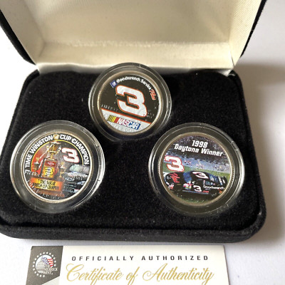 Dale Earnhardt #3 Colorized US Quarters 3-Coin | eBay