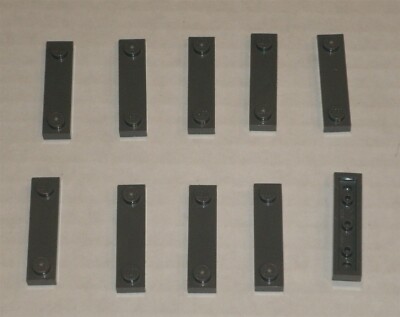 LEGO NEW 1x4 Dark Stone Grey Plate with Two Studs (10x) 4598769 Brick ...
