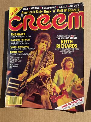 Creem Magazine February 1982 Rolling Stones Keith Richards + AC/DC ...