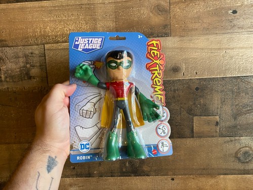 Justice League Robin Flextreme Bendable Figure NEW DC Mattel Superhero ...