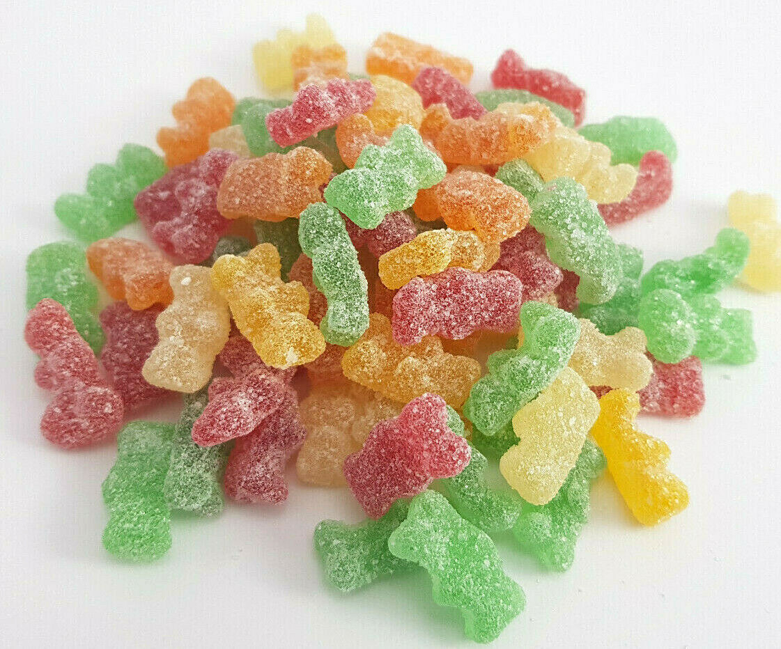 Mini Fizzy Jelly Bears Multi Colour Fruti Flavour Sweets Chewy Candy ...