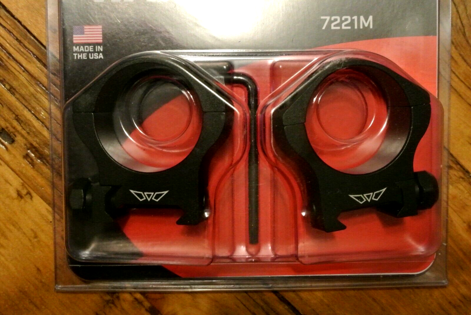 Warne Mountain Tech 34mm Med. Lightweight Precision Scope Rings 7221M ...