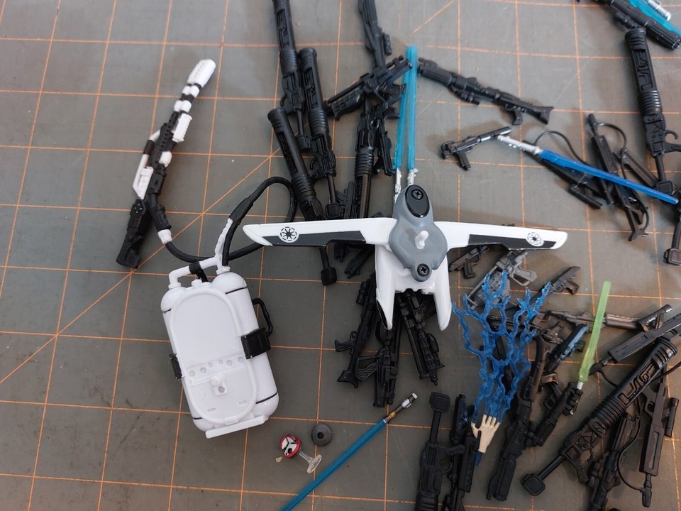 Lot 3.75" Star Wars Stormtroopers Clone Troopers Weapons Guns ...