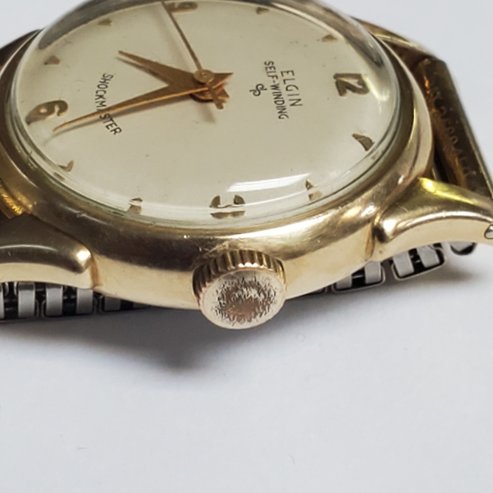 VINTAGE ELGIN SHOCKMASTER SELFWINDING MEN'S WRISTWATCH DURAPOWER GREAT ...