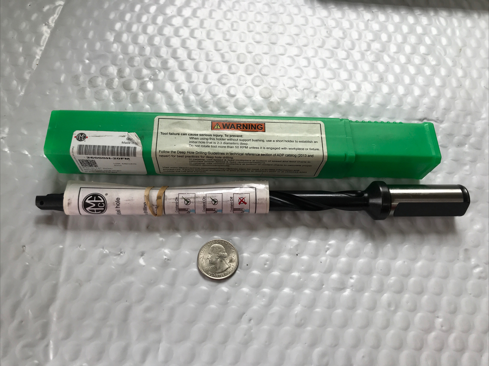 Allied AMEC 26000H-20FM Indexable Spade Drill #0 TA Long 13mm - 17.5mm ...