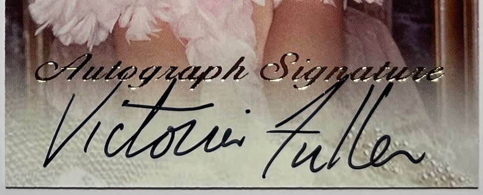 MODEL VICTORIA FULLER CERTIFIED AUTOGRAPH SIGNATURE AUTO CARD | eBay