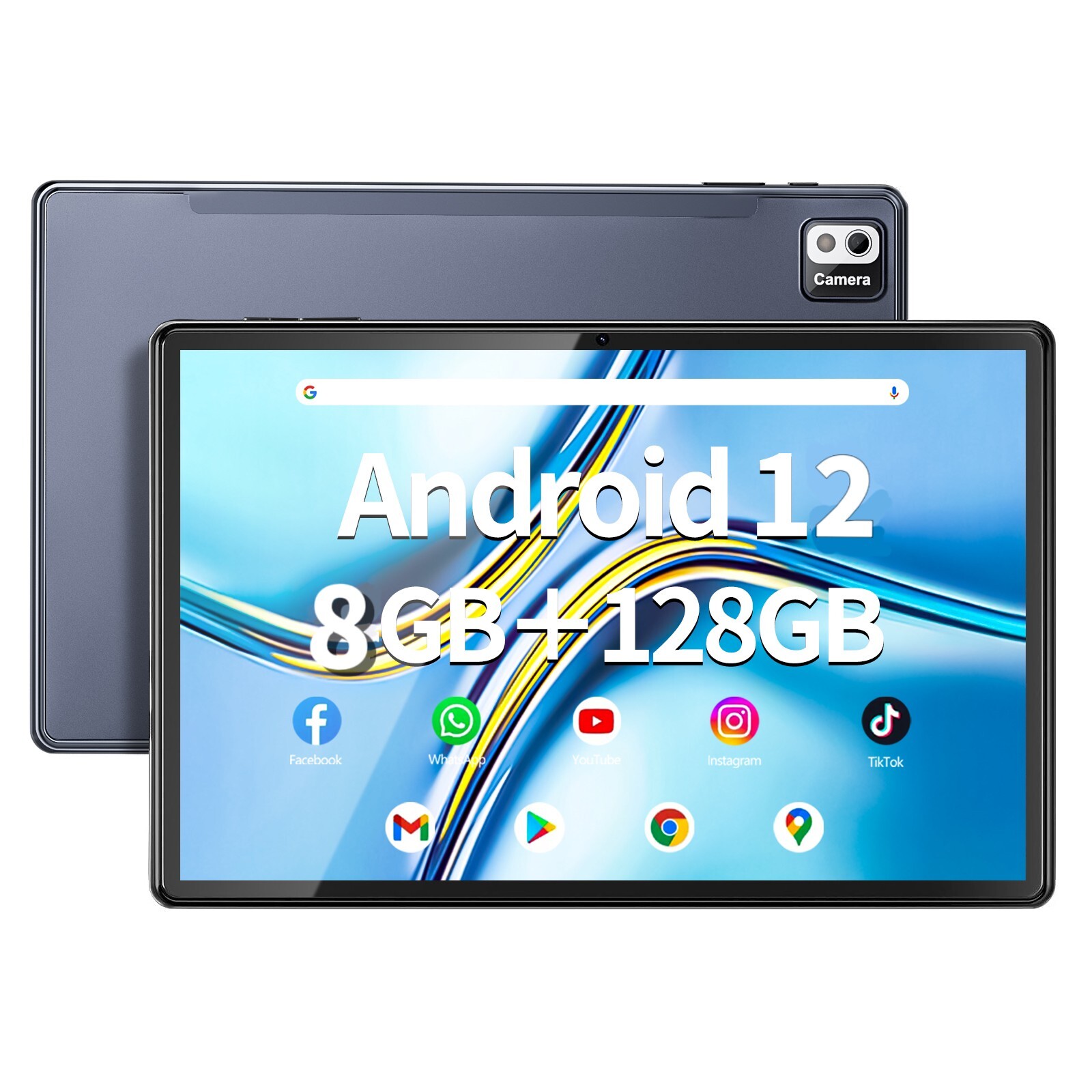 SGIN Android 12 Tablet 8GB RAM 128GB ROM 10.1 Octa-Core 2.0Ghz 2MP 8MP ...
