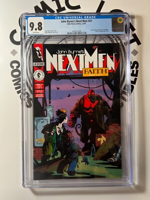 John Byrne's Next Men #21 CGC 9.8 1st Appearance of Hellboy 1993 Dark ...