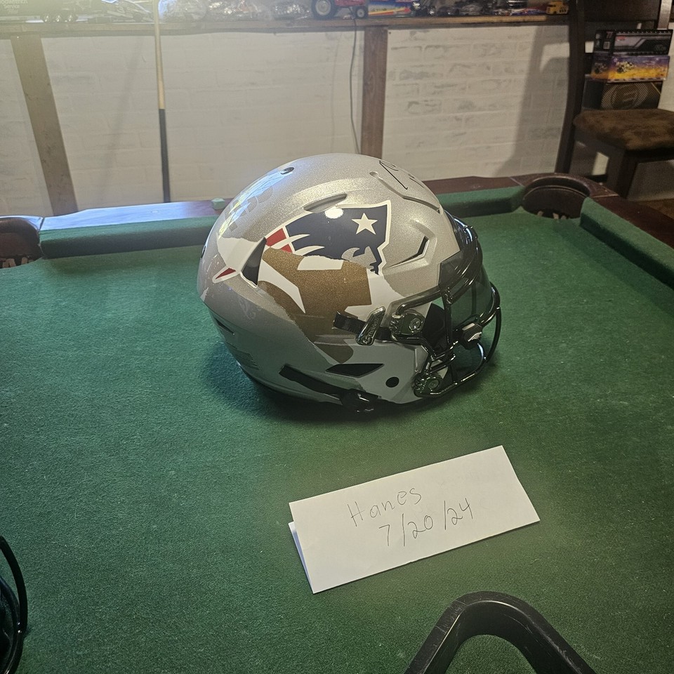 Tom Brady Signed Patriots Custom TB12 Speedflex Helmet W/ Visor ...