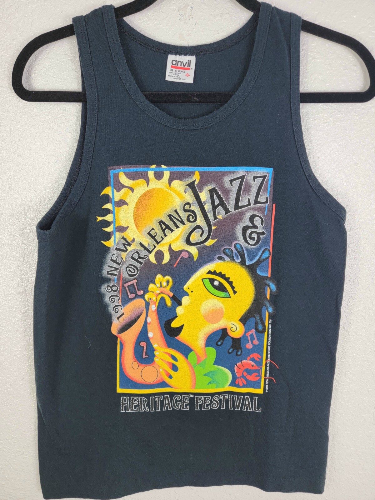 Vintage 1998 Jazz and Heritage Festival Tank Top New … - Gem