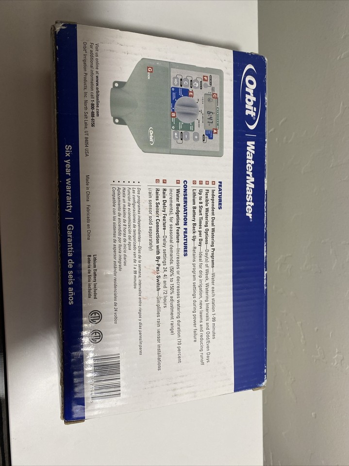 NEW Orbit WaterMaster 4 Station Dual Program Sprinkler Timer Model ...