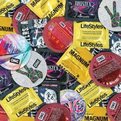 Large Condom XL Trojan Magnum NuVo Lifestyles Atlas Sampler Pack ...