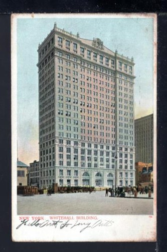 Postcard - New York New York - Whitehall Building- 1908 | eBay
