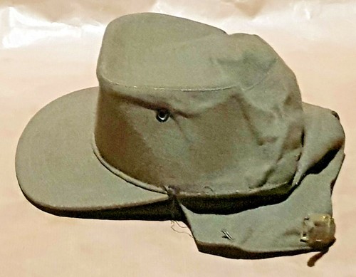Old Japanese Asian Cap Khaki Green Military | eBay UK