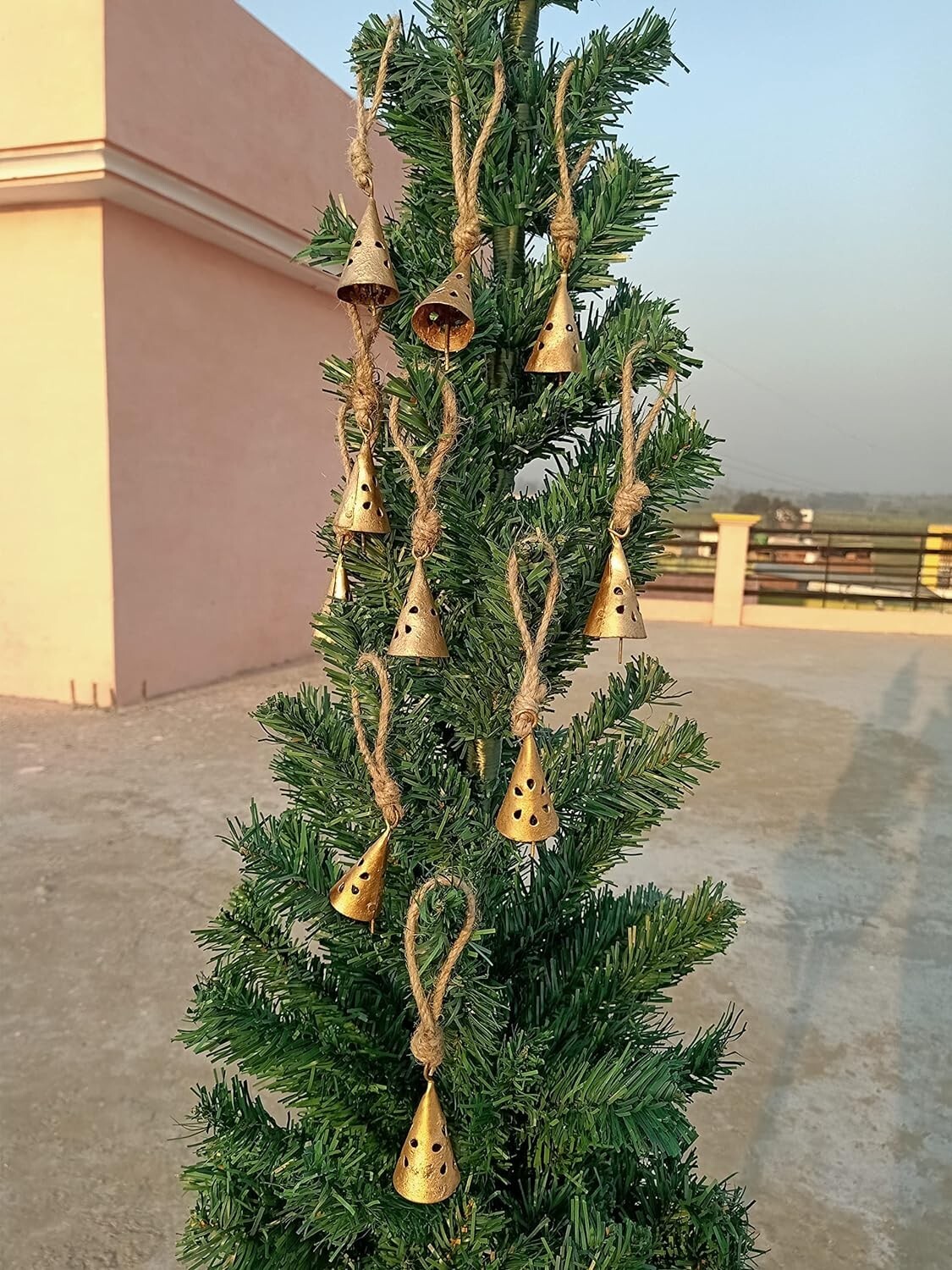 30 Pieces Cow Bells On Rope Outdoor Indoor Jingle Bells Garden ...