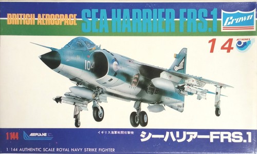 Crown 1/144 Jet Series. British Royal Navy Fighter See Harrier FRS.1 ...
