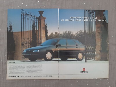 Pub de presse ancienne Citroën ZX de 1992 - Old paper advertisement | eBay