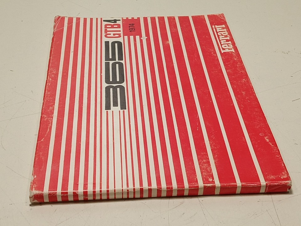Ferrari 365 GTB/4 Daytona Spare Parts Manual Book_Printed in Italy_70 ...