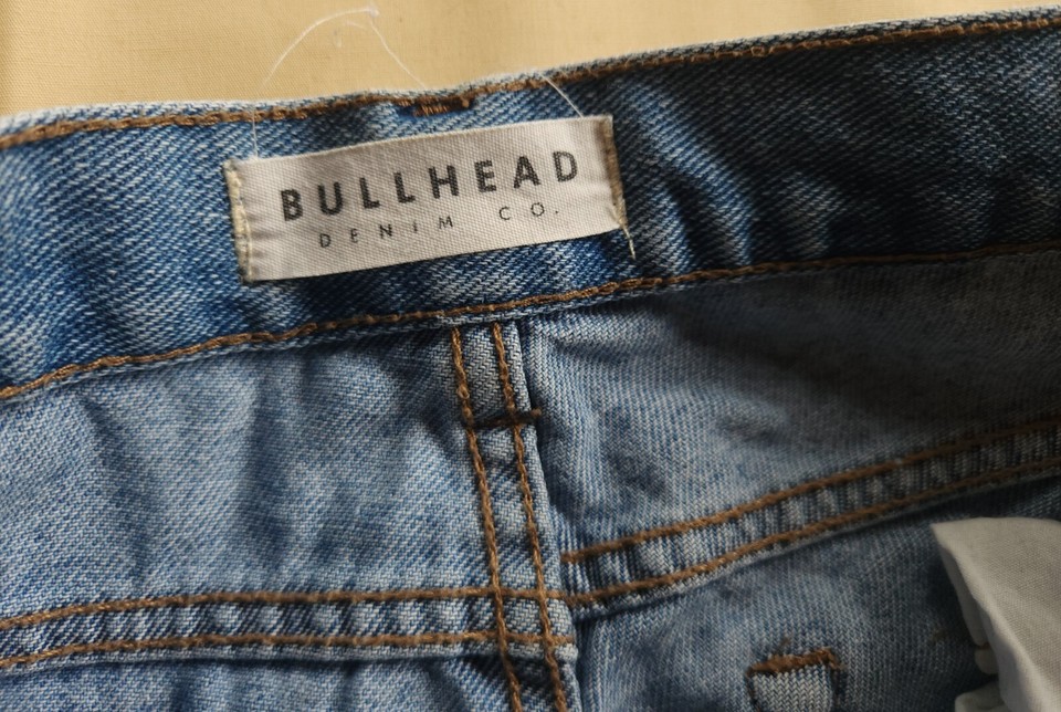 Bullhead Denim Co. Jeans Blue Denim Distressed Skinny Boyfriend Size 25 ...