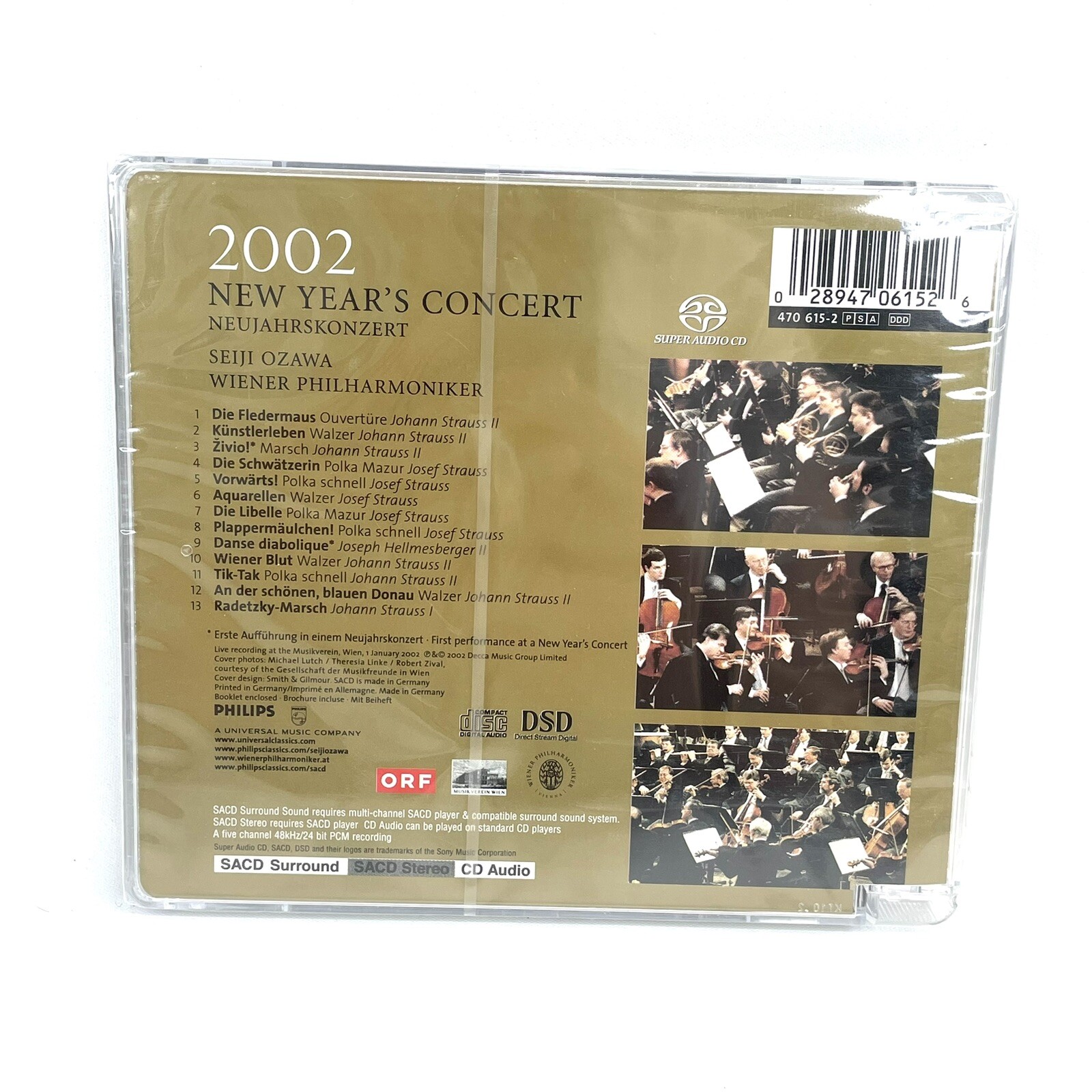 New Year's Concert 2002 by Seiji Ozawa / Vienna Philharmonic Orchestra ...