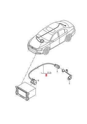 Genuine VW Jetta Vento BU3 BU4 Cable set for camera 17B970327G | eBay