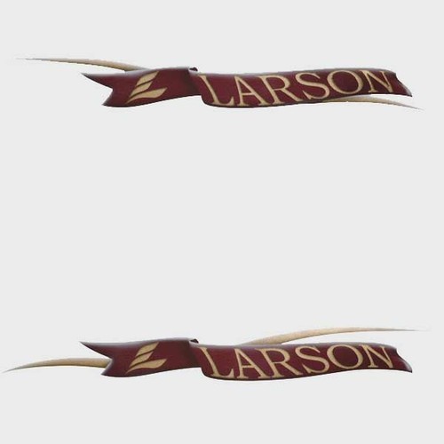 Larson Boat Logo Decals 0572182 | Burgundy Gold Stickers (Pair) | eBay