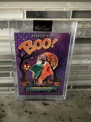 2025 Wild Card Haunter Hits *BOO* Conor McGregor 4/4 Purple | eBay